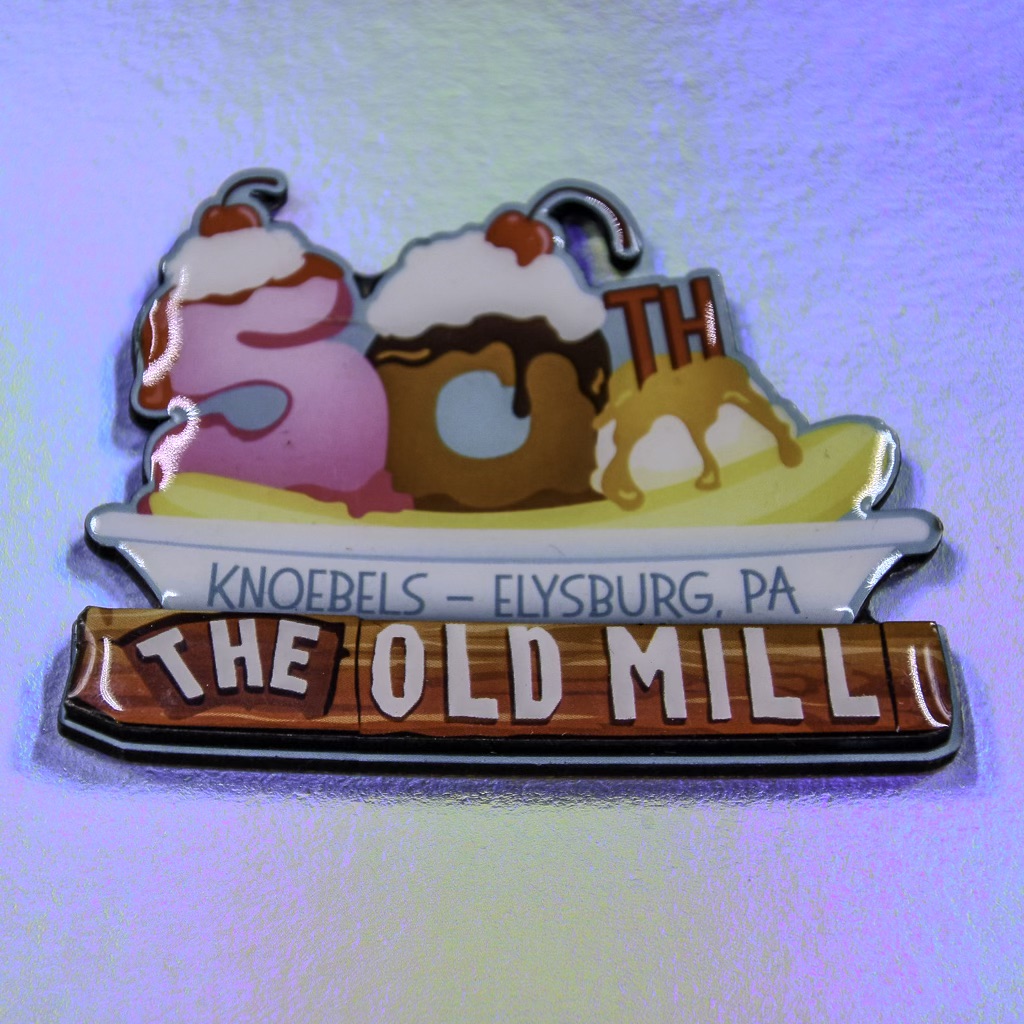 Old Mill 50th Anniversary Magnet – Knoebels Amusement Resort